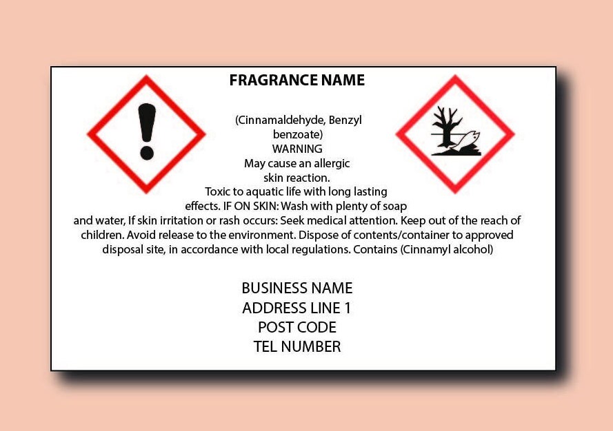 CLP Wax Melt Label Rectangle 46mmx25mm Etsy