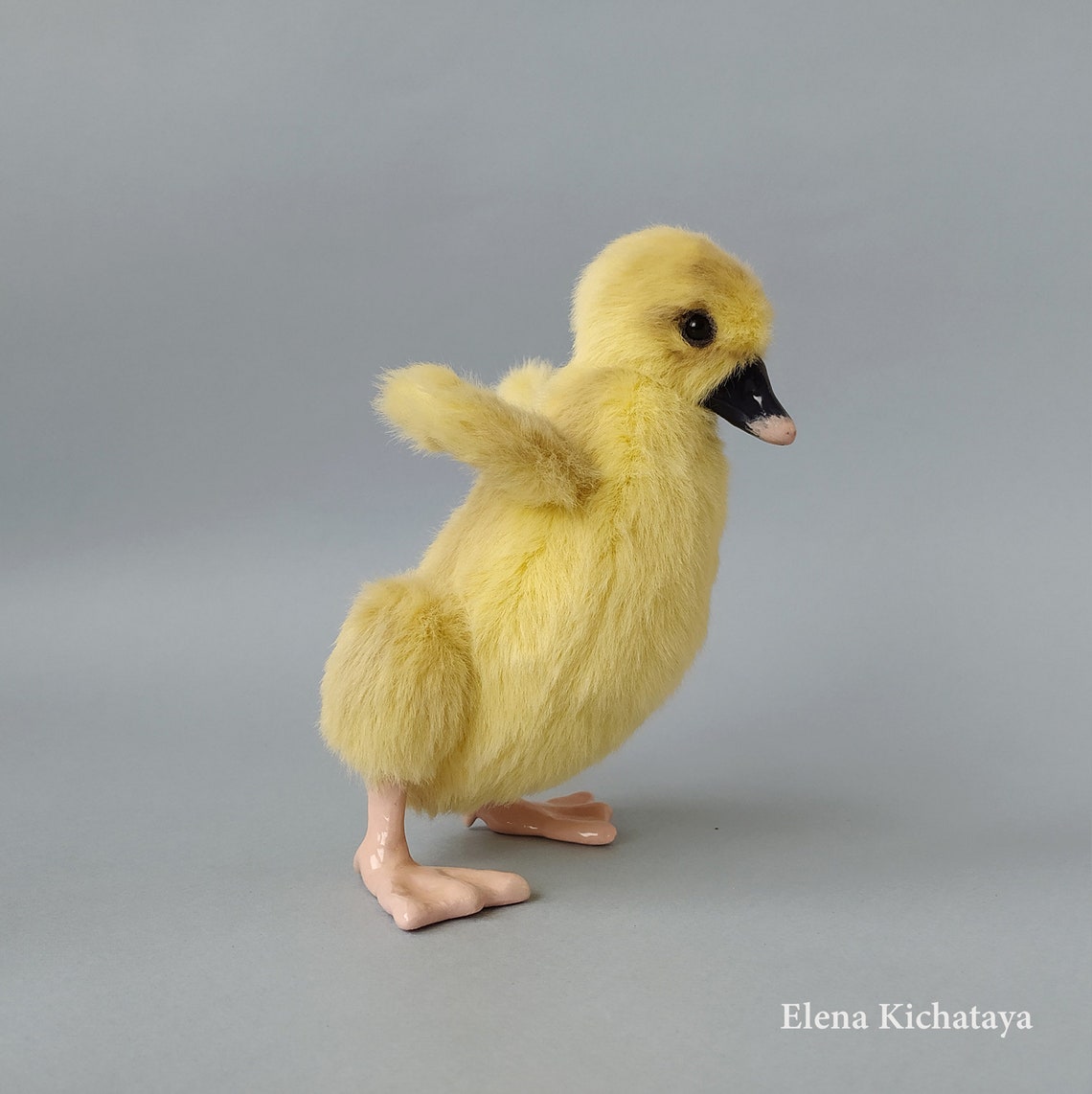 Duckling faux fur realistic stuffed animal plush duck OOAK | Etsy Duckling faux fur realistic stuffed animal plush duck OOAK | Etsy