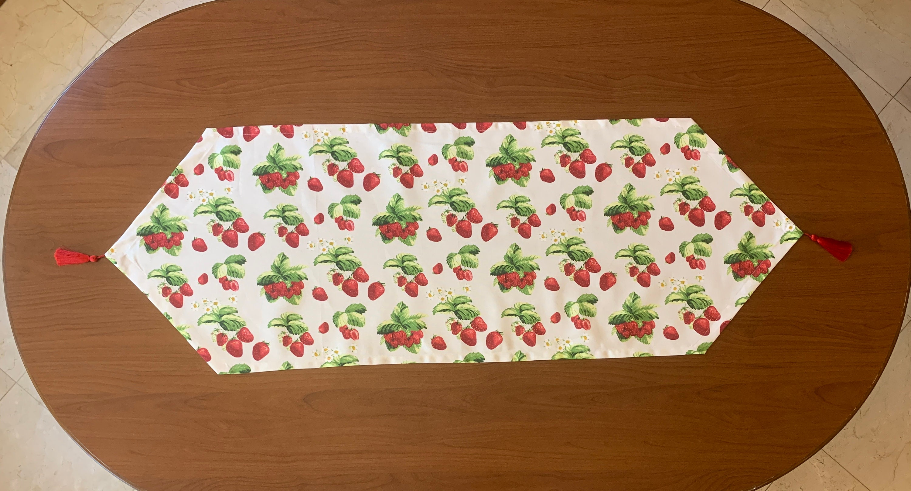Fruit Theme Table Runner Farmhouse Table Decor Summer | Etsy