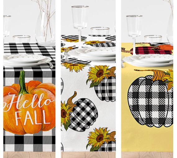 Fall Theme Table Runner Farmhouse Table Decor Fall Wedding - Etsy