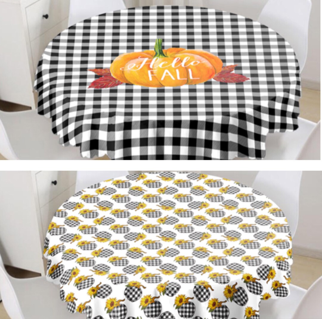 Fall Theme Table Cloth Farmhouse Table Decor Summer - Etsy