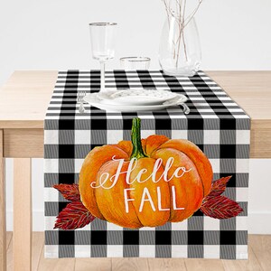 Fall Theme Table Runner Farmhouse Table Decor Fall Wedding - Etsy