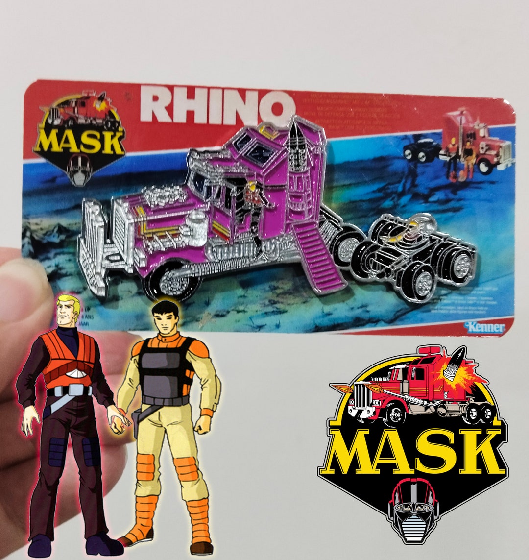 M.A.S.K Rhino Bruce Sato Matt Trakker Hard Enamel Pin - Etsy