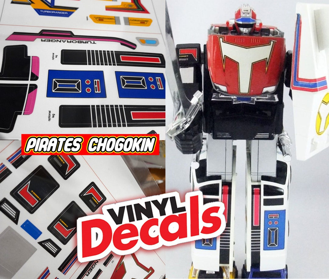 Decals Sticker Replacement Dx Vintage Turbo Robo Robot Super Sentai ...