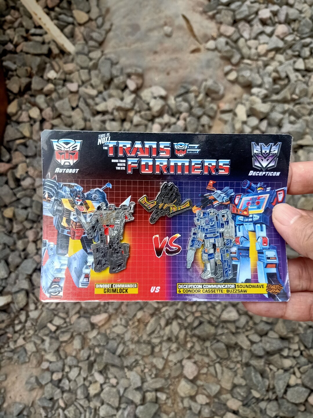 Diecast Pin G1 Grimlock VS Soundwave+buzzsaw Transformers - Etsy