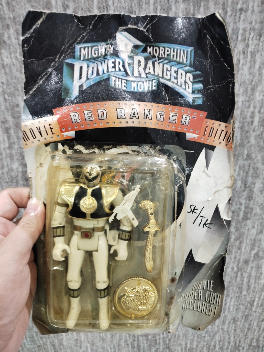 Vintage Power Ranger White Ranger Bootleg Figure Movie 90s Changing ...