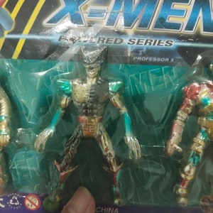 Vintage Bootleg Xmen Chrome Figure Wolverine Cyclops Colossus - Etsy