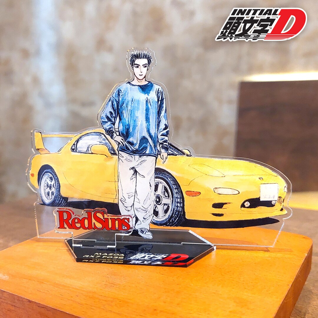 Initial D Keisuke Takahashi Mazda RX-7 Type R FD3S Standing Figure - Etsy