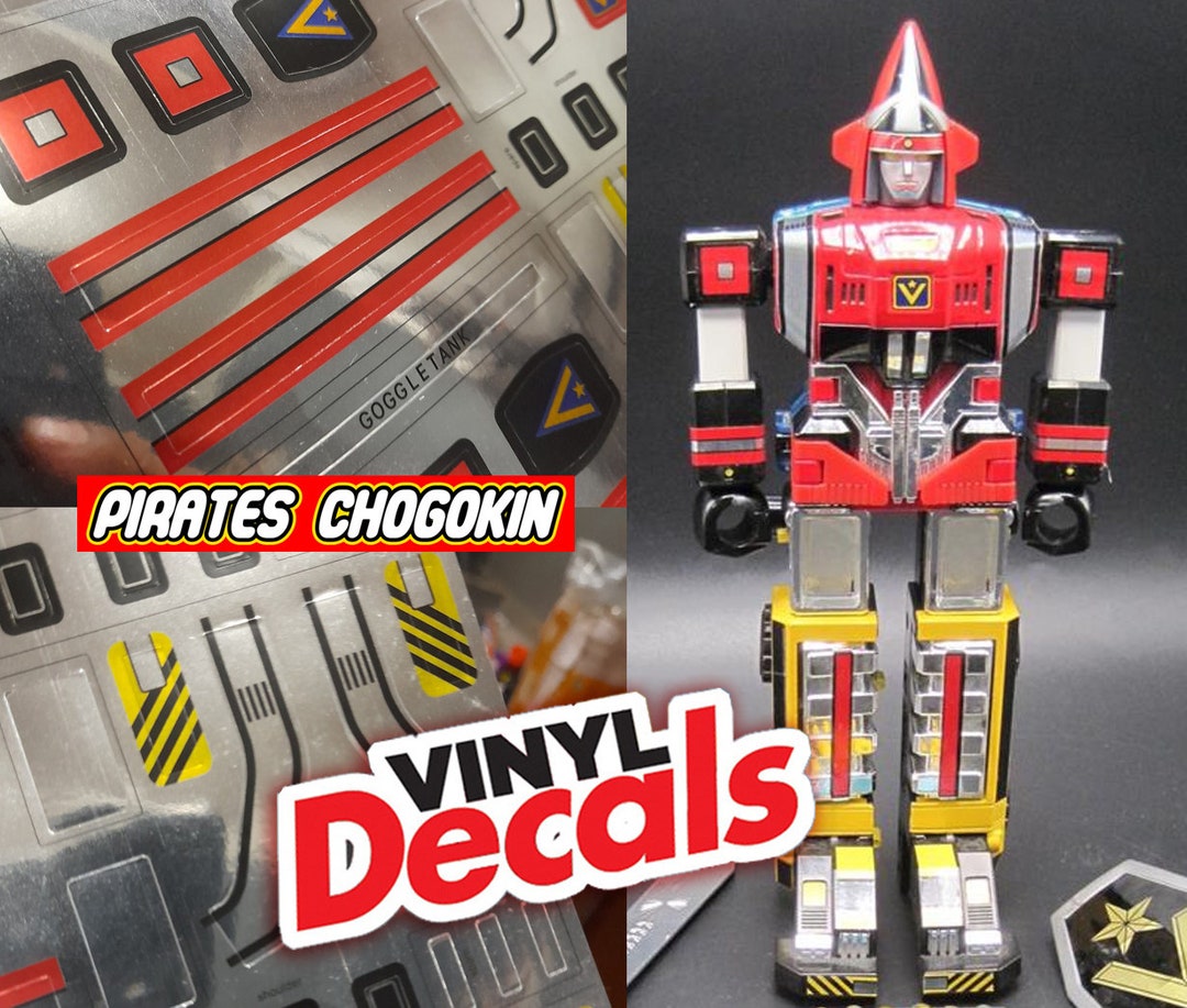Decals Sticker Replacement Dx Vintage Goggle V Robot Super Sentai - Etsy