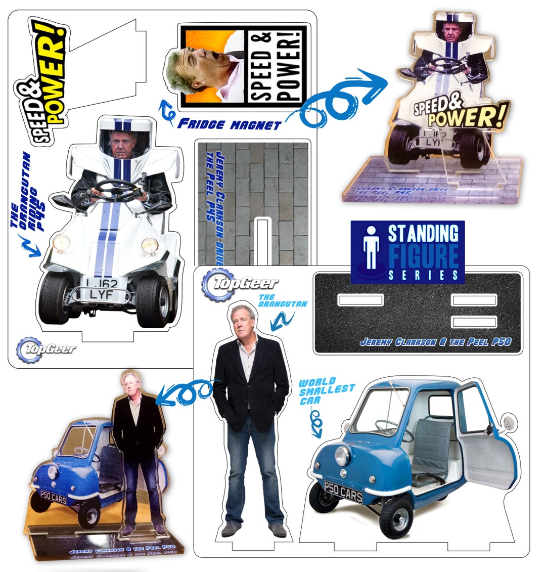 Set of JEREMY CLARKSON P45 P50 Diorama Included Speed & Power Fridge ...