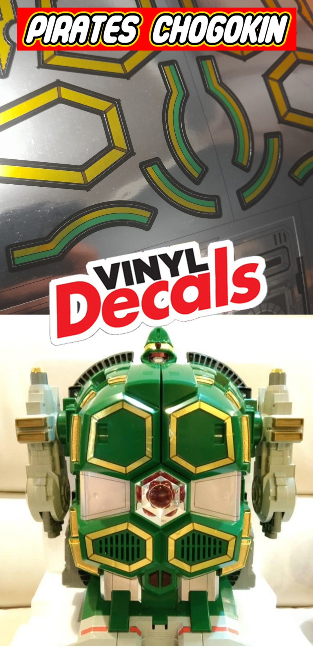 Decals Sticker Replacement Dx Vintage Tor the Shuttlezord Megazord ...