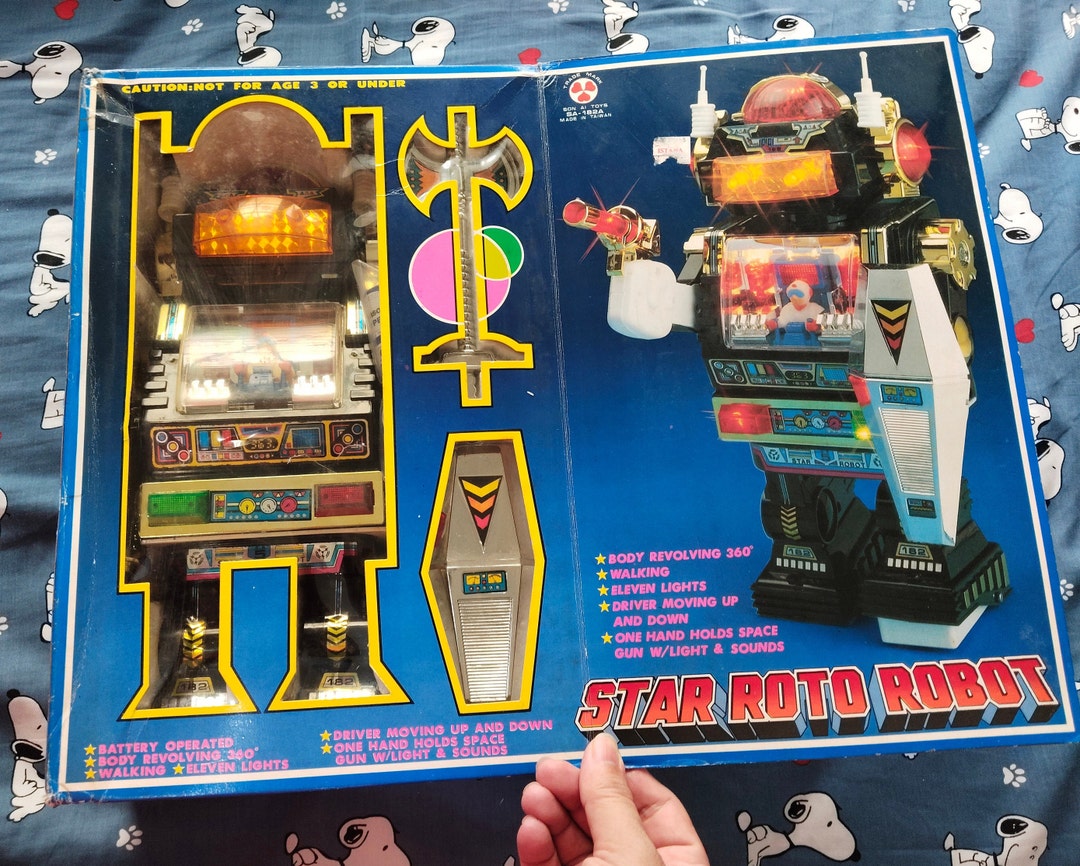 Vintage STAR ROTO ROBOT 13 by Son Ai Toys Taiwan 1985 Normal Condition ...