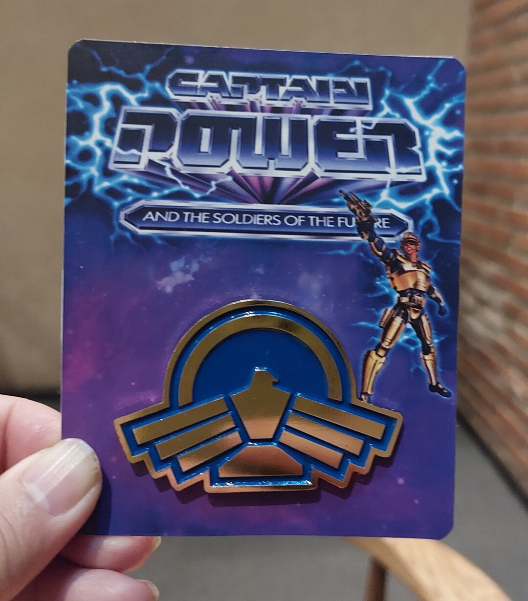 Captain Power and the Soldiers of the Future Diecast Emblem Pin Power ...
