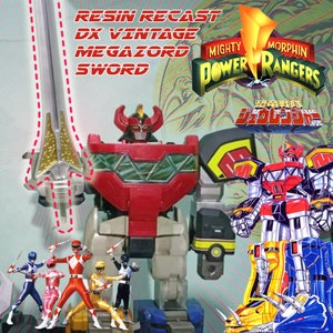 Power Rangers Deluxe Dino MEGAZORD Recast Sword Replacement - Etsy