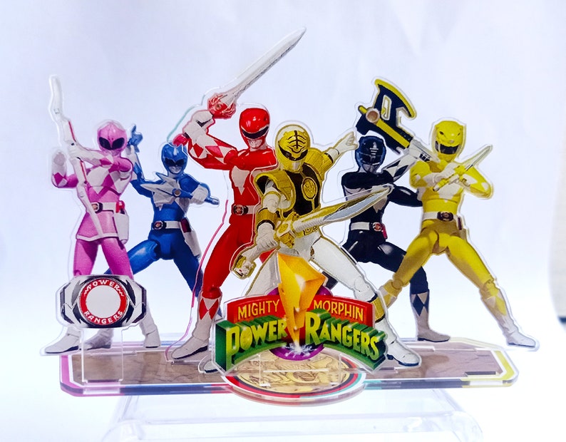MMPR Power Ranger Team Standing Figure | Etsy