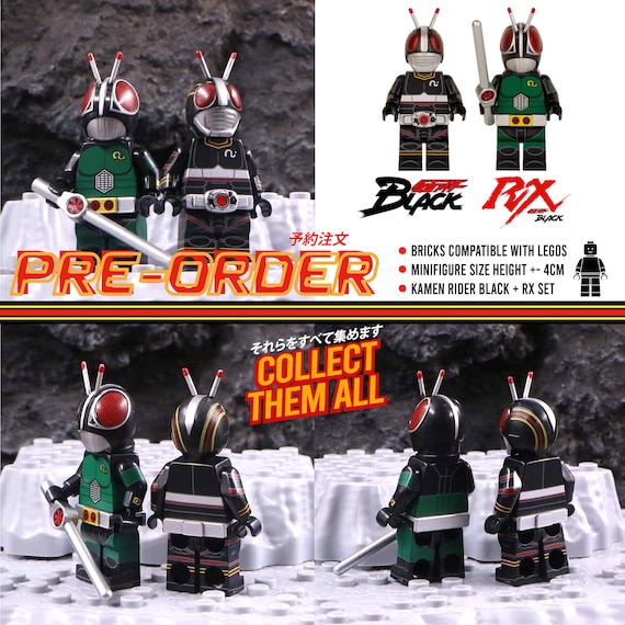Custom Kamen Rider Aka Masked Rider Black Black RX - Etsy