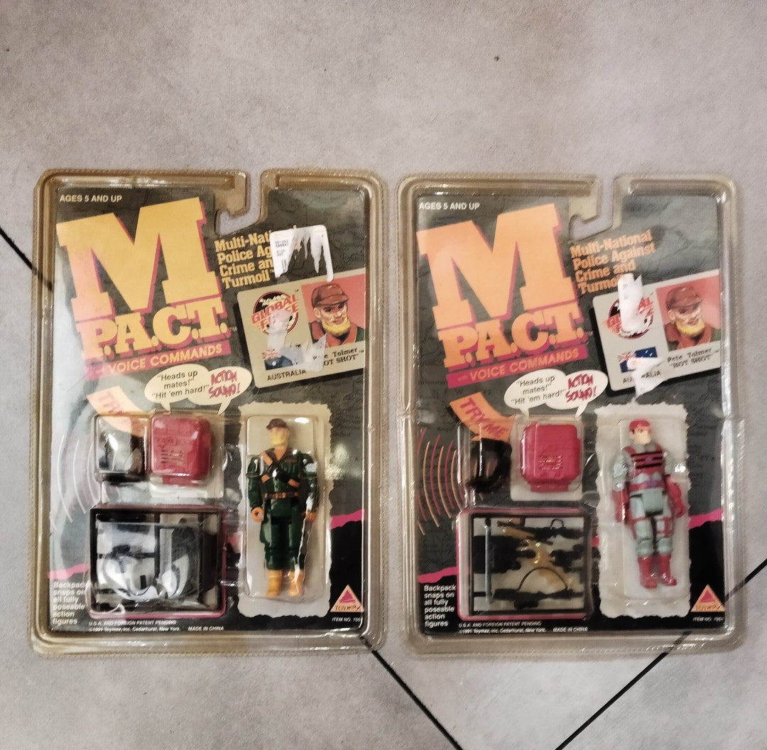 2pcs 1991 Toymax MPACT GI JOE Bootleg Knock off Vintage Action Figure ...