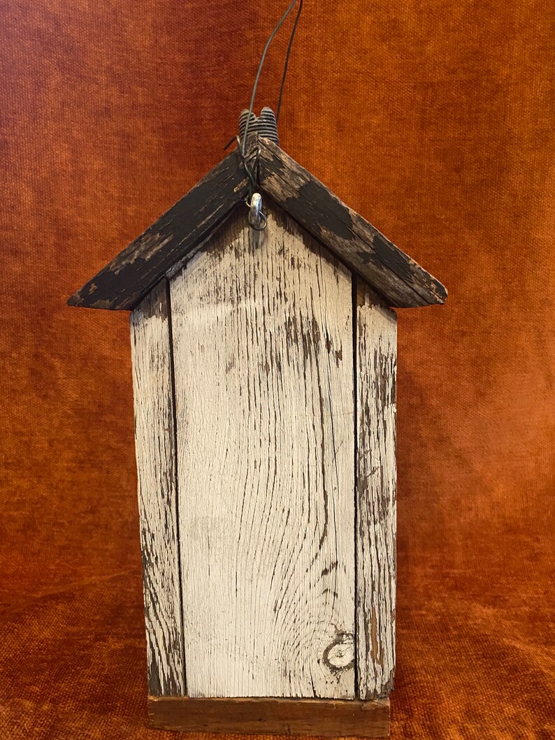 Primitive White Birdhouse - Etsy