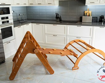 Wooden Climbing Set & Wooden Montessori Furniture by WoodenLikesUa