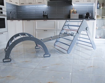 Wooden Climbing Set & Wooden Montessori Furniture by WoodenLikesUa