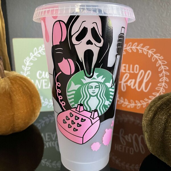 Ghostface Starbucks Cups - Etsy