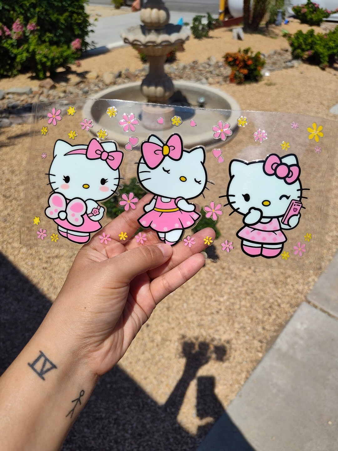 Hello Kitty Uv Dtf 16 Oz Cup Wrap/ Hello Kitty/ My Melody/sanrio - Etsy