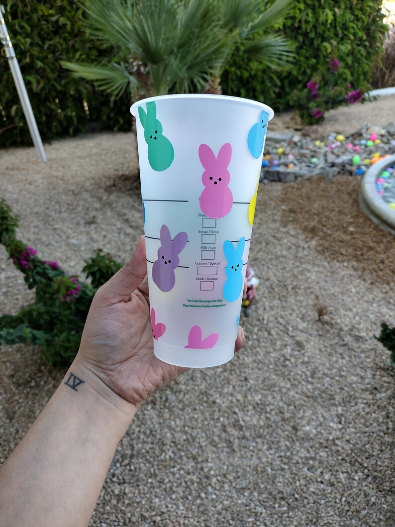 Easter Starbucks Cup Peeps Starbucks Tumbler Starbucks Cold Cup Easter ...