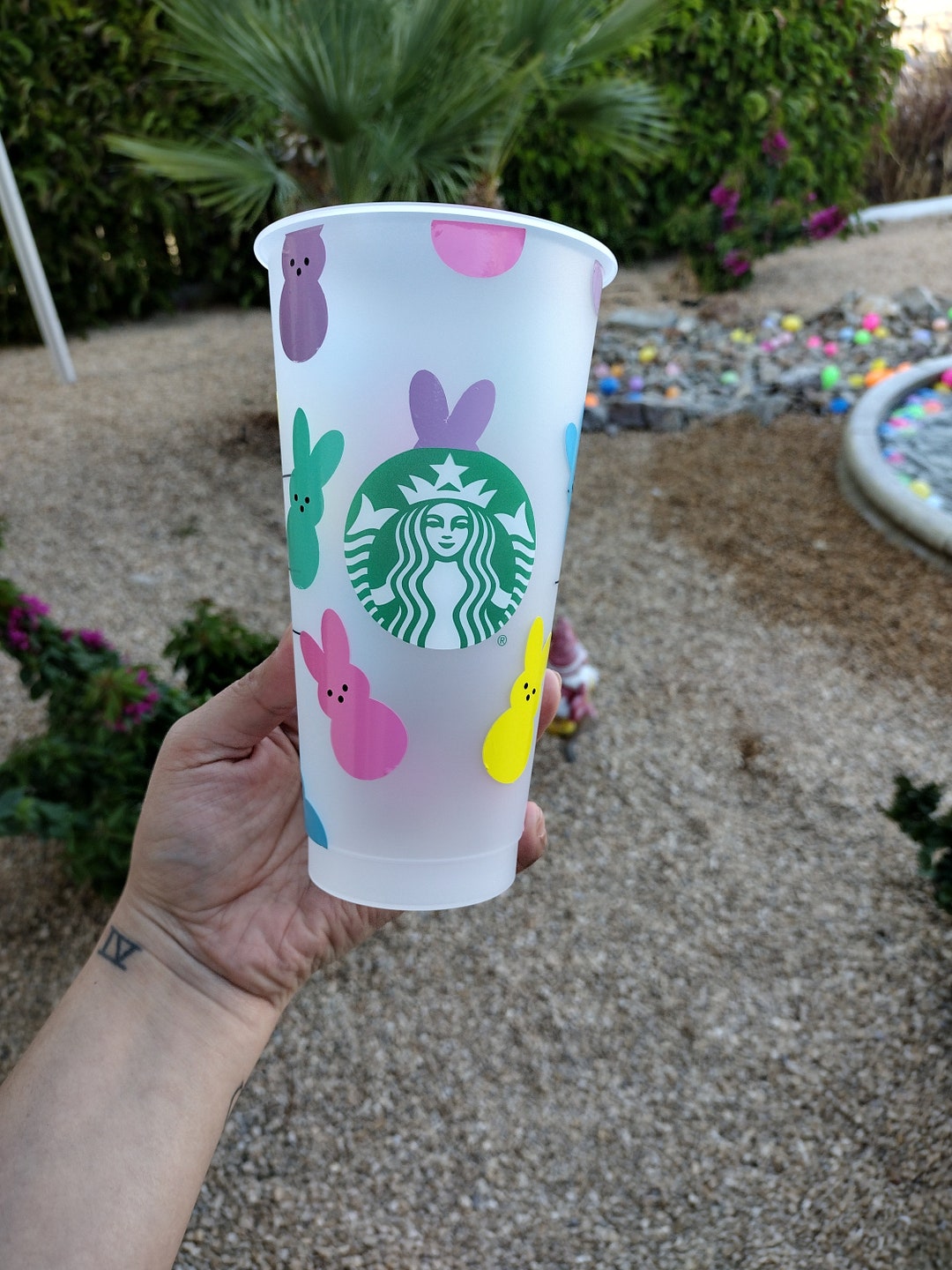 Easter Starbucks Cup Peeps Starbucks Tumbler Starbucks Cold Cup Easter ...