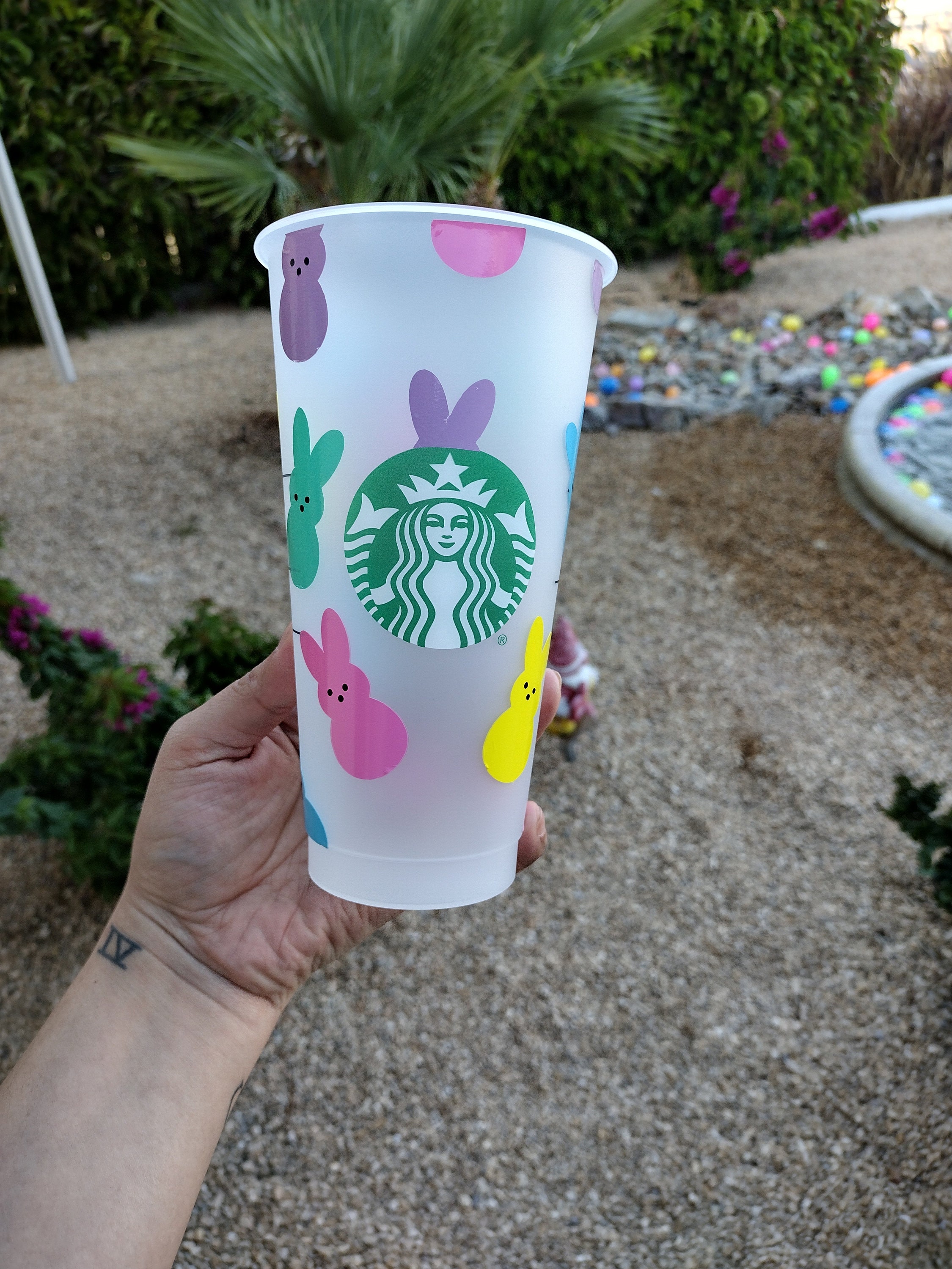 Easter Starbucks Cup Peeps Starbucks Tumbler Starbucks Cold Cup Easter ...