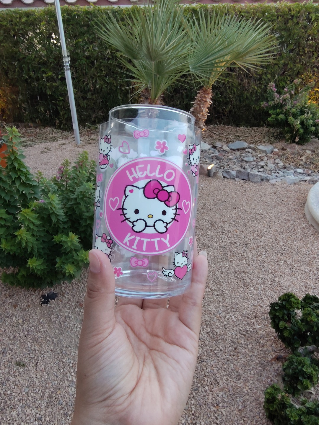 Hello Kitty Uv Dtf 16 Oz Cup / Hello Kitty/ My Melody/sanrio - Etsy