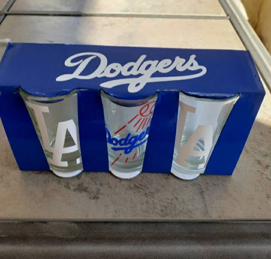 Los Angeles's Dodgers Shot Glass Set/father's Day - Etsy