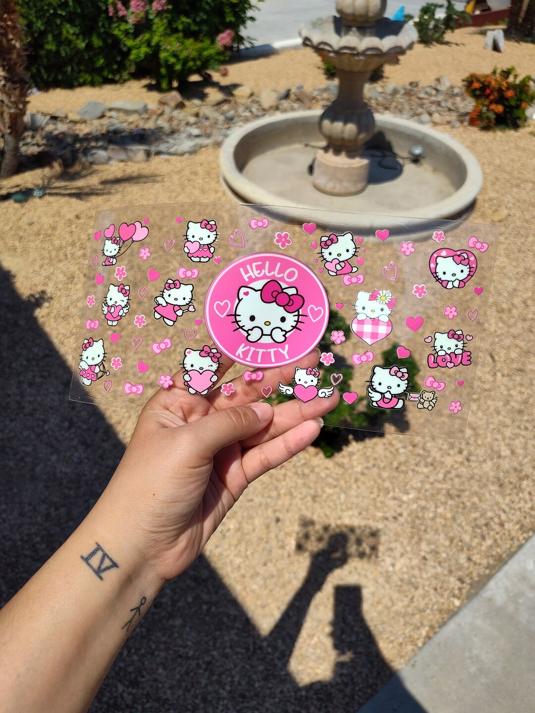 Hello Kitty Uv Dtf 16 Oz Cup Wrap/ Hello Kitty/ My Melody/sanrio - Etsy