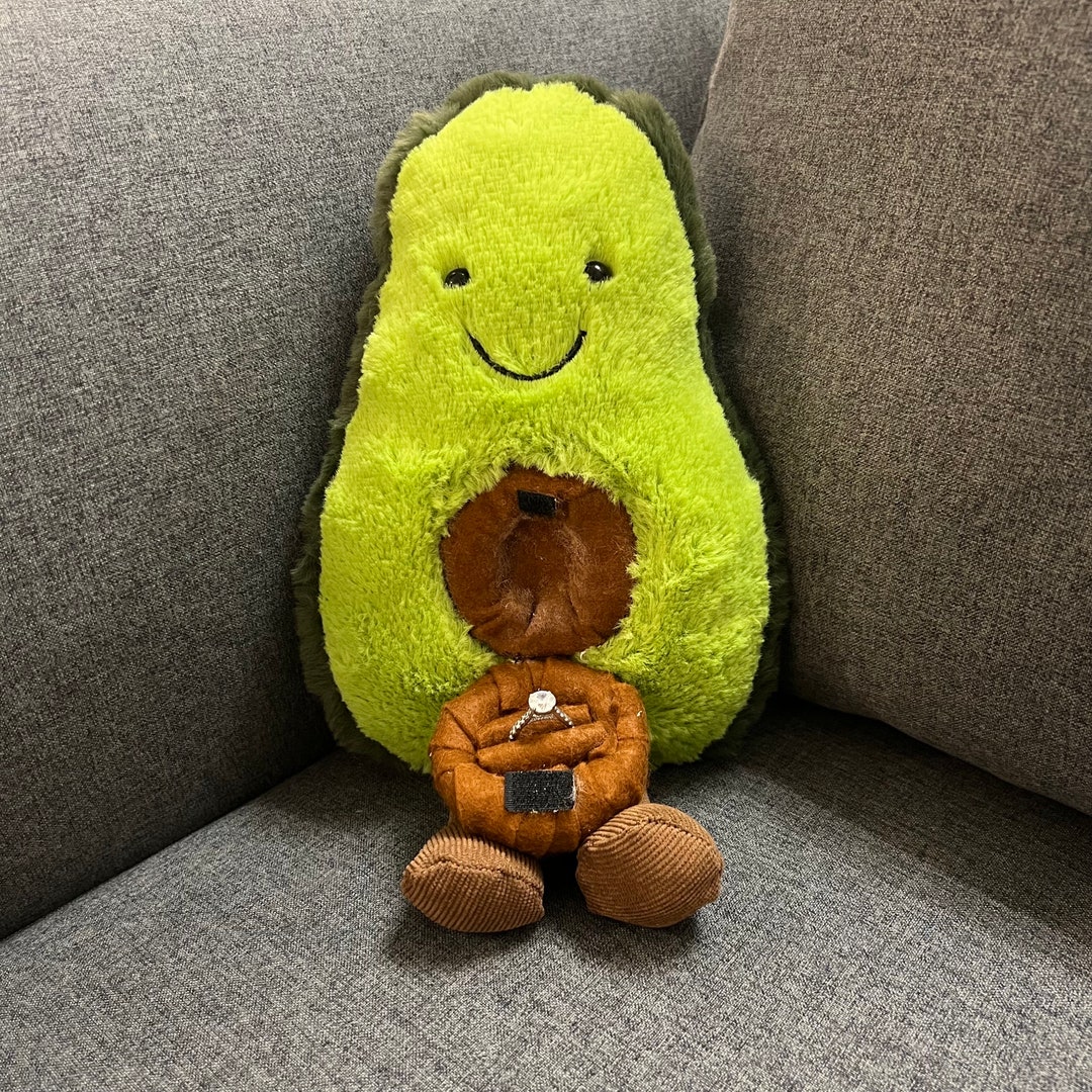 Jellycat Avocado Ring Box Plush Customized Ring Box in Plush Ring Plush ...