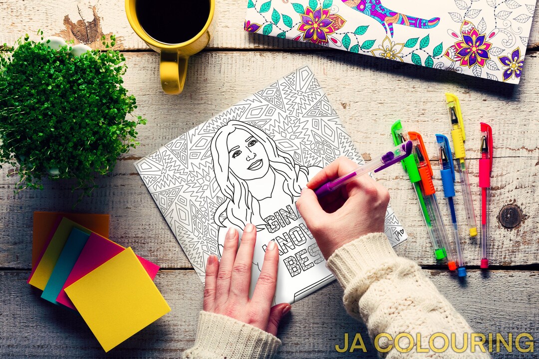 PRINTABLE Gina Linetti Brooklyn 99 Colouring Page Digital - Etsy