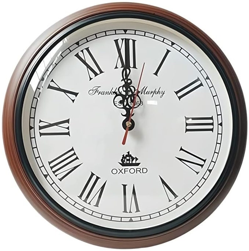 Wooden Wall Clock/vintage Round Clock/antique Style Decorative for Home ...