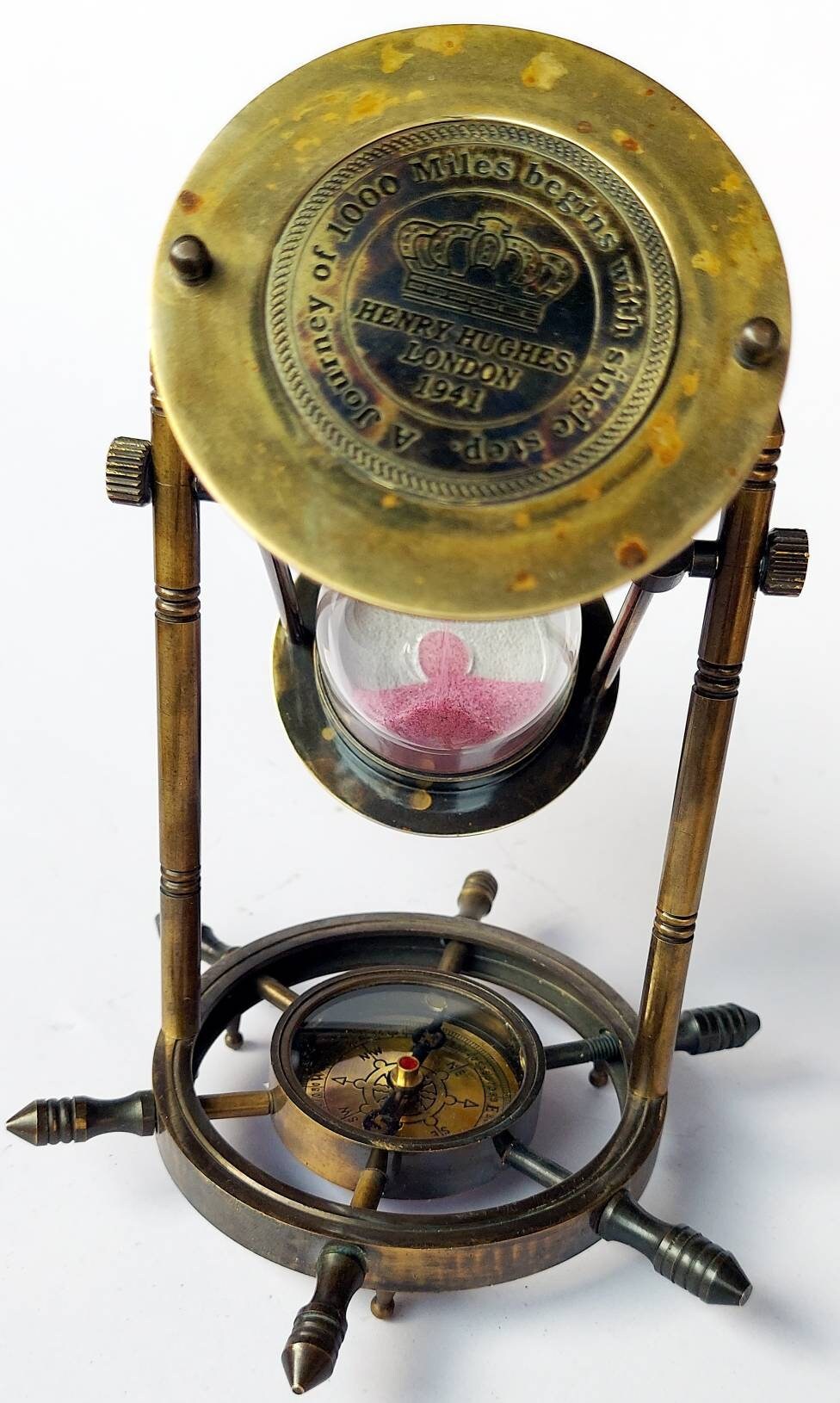 Vintage Sand Timerhourglass Sand Clock//nautical Maritime Antique Full ...