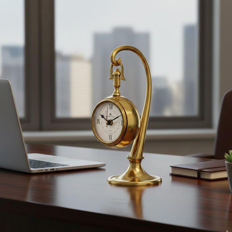 Brass Clock for Shelf - Etsy