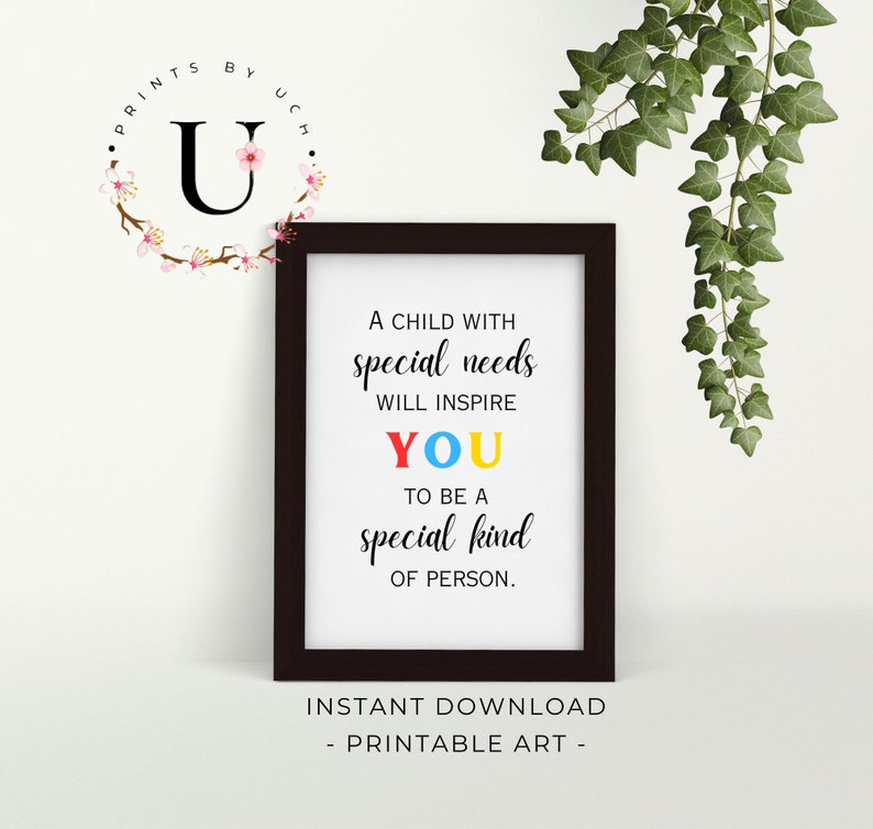 Special Needs, Special Education Teacher, Nursery Wall Art ...
