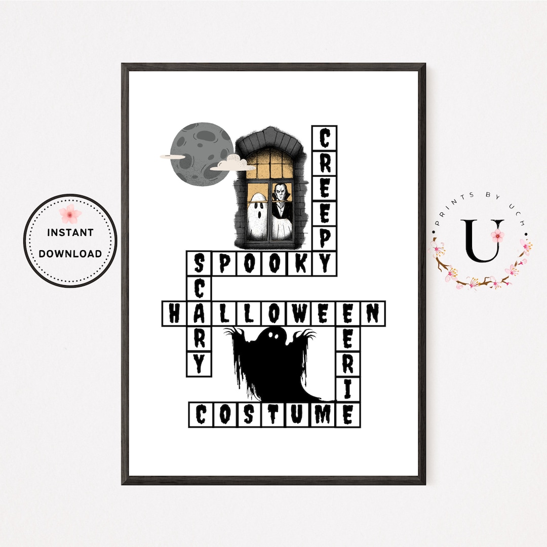 Printable Halloween Party Signs, Spooky Ghost Sign, Halloween Decor ...