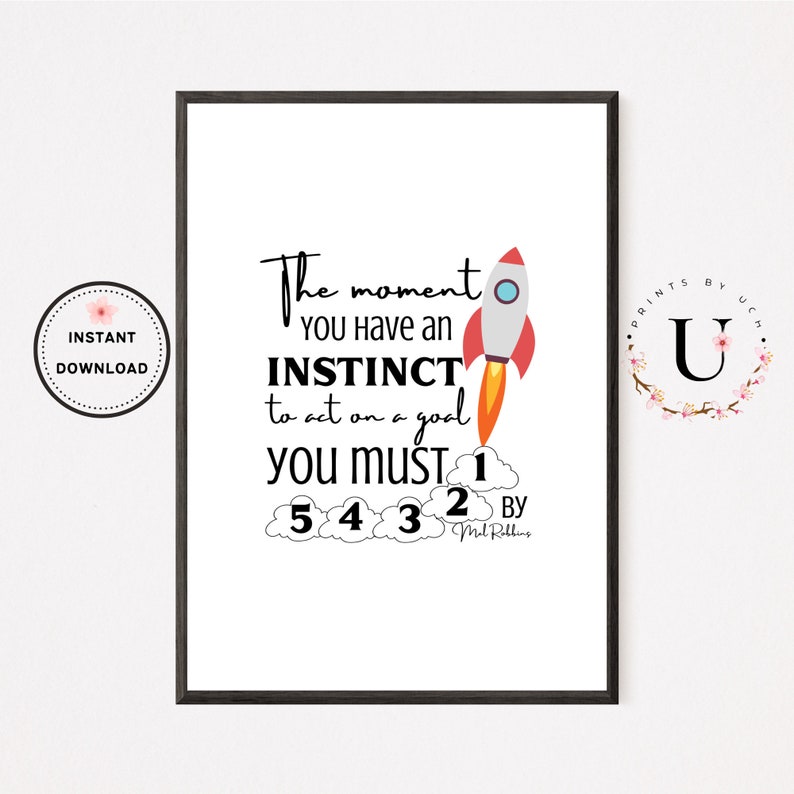 Vision Board Printables, 5 Second Rule Mel Robbins, Popular Printables ...