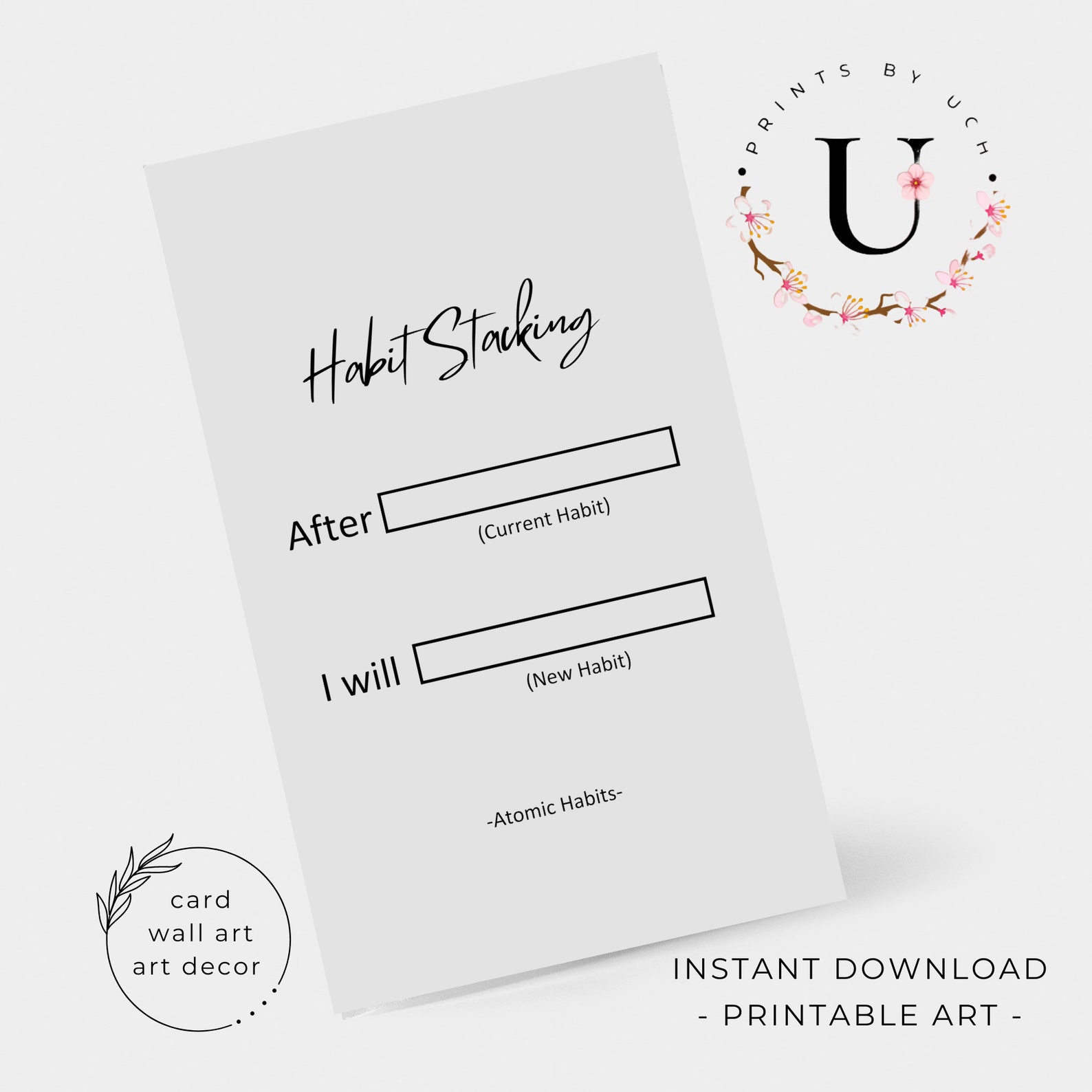 Habit Stacking, Atomic Habits, Habit Printables, Quotes About Life ...