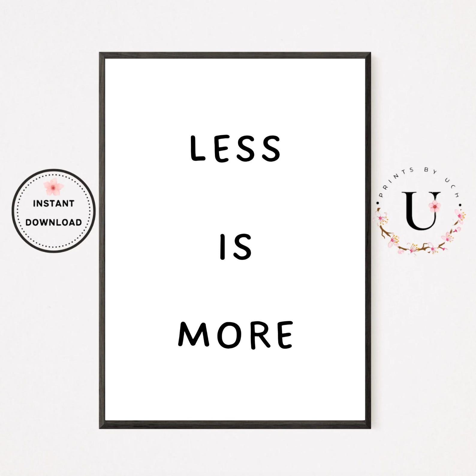 Less is More, Affirmation Cards Printable, Positive Affirmation Poster ...