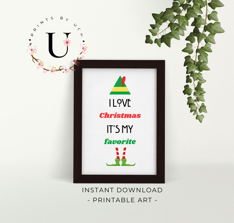 Buddy the Elf, I Love Christmas It's My Favorite, Christmas Cards ...