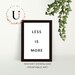 Less is More, Affirmation Cards Printable, Positive Affirmation Poster ...