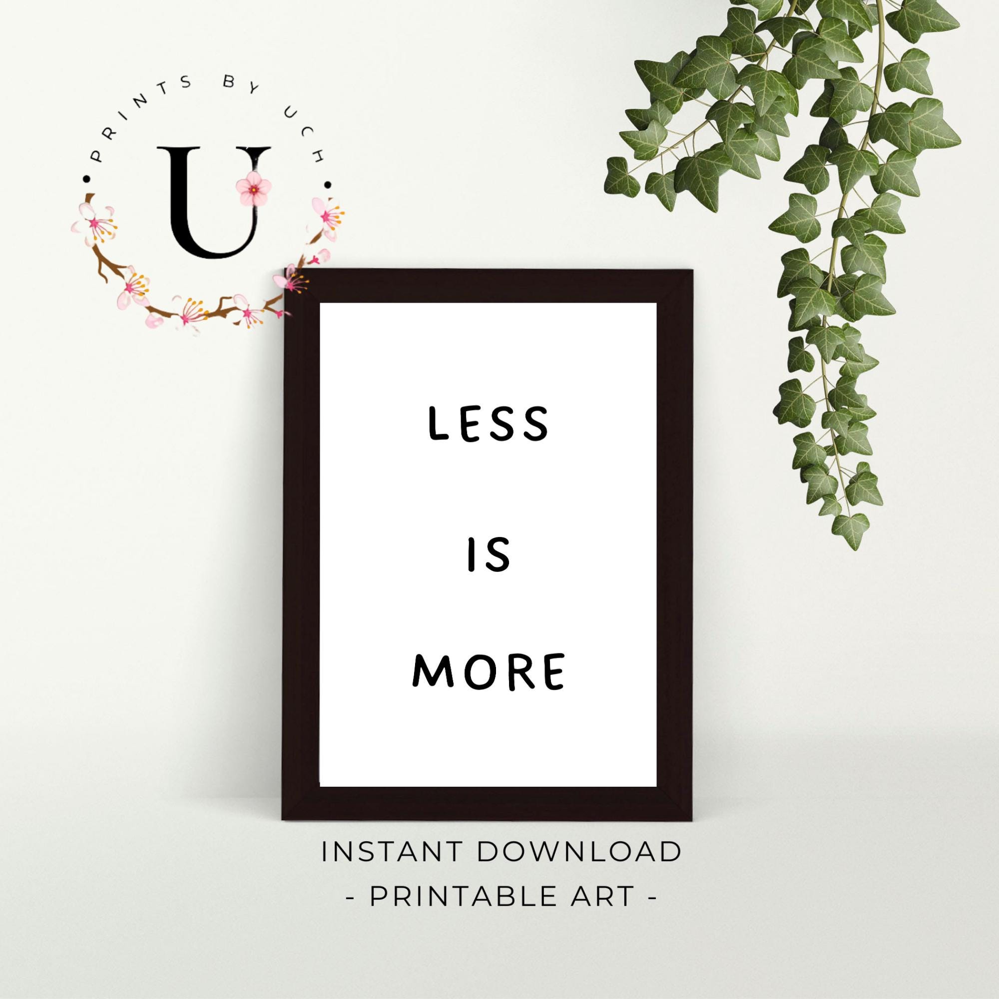 Less is More, Affirmation Cards Printable, Positive Affirmation Poster ...