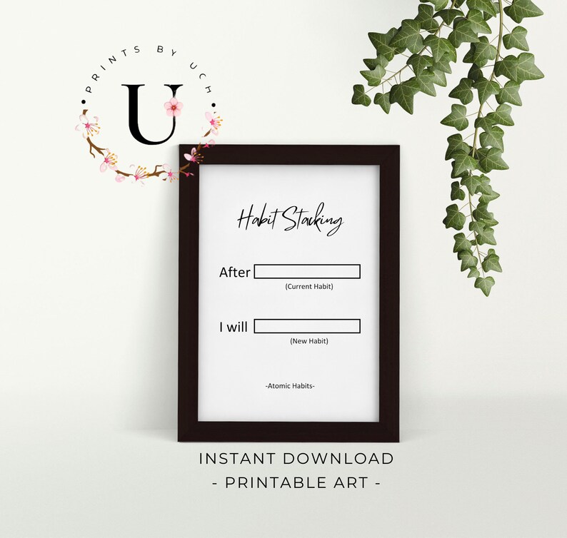 Habit Stacking, Atomic Habits, Habit Printables, Quotes About Life ...