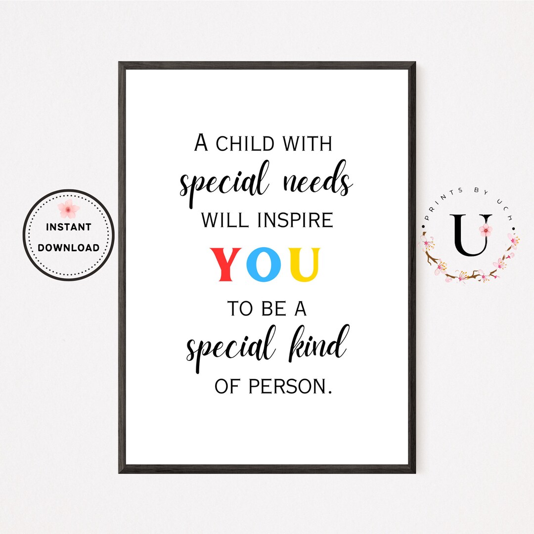 Special Needs, Special Education Teacher, Nursery Wall Art ...