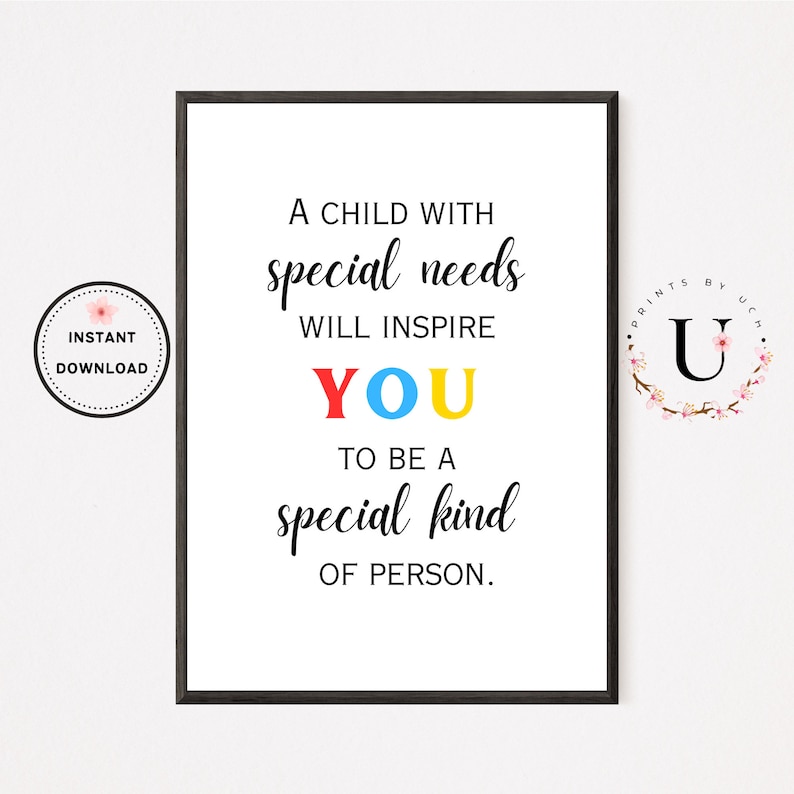 Special Needs, Special Education Teacher, Nursery Wall Art ...