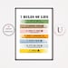 Quotes About Life, 7 Rules of Life Poster, Popular Printables ...