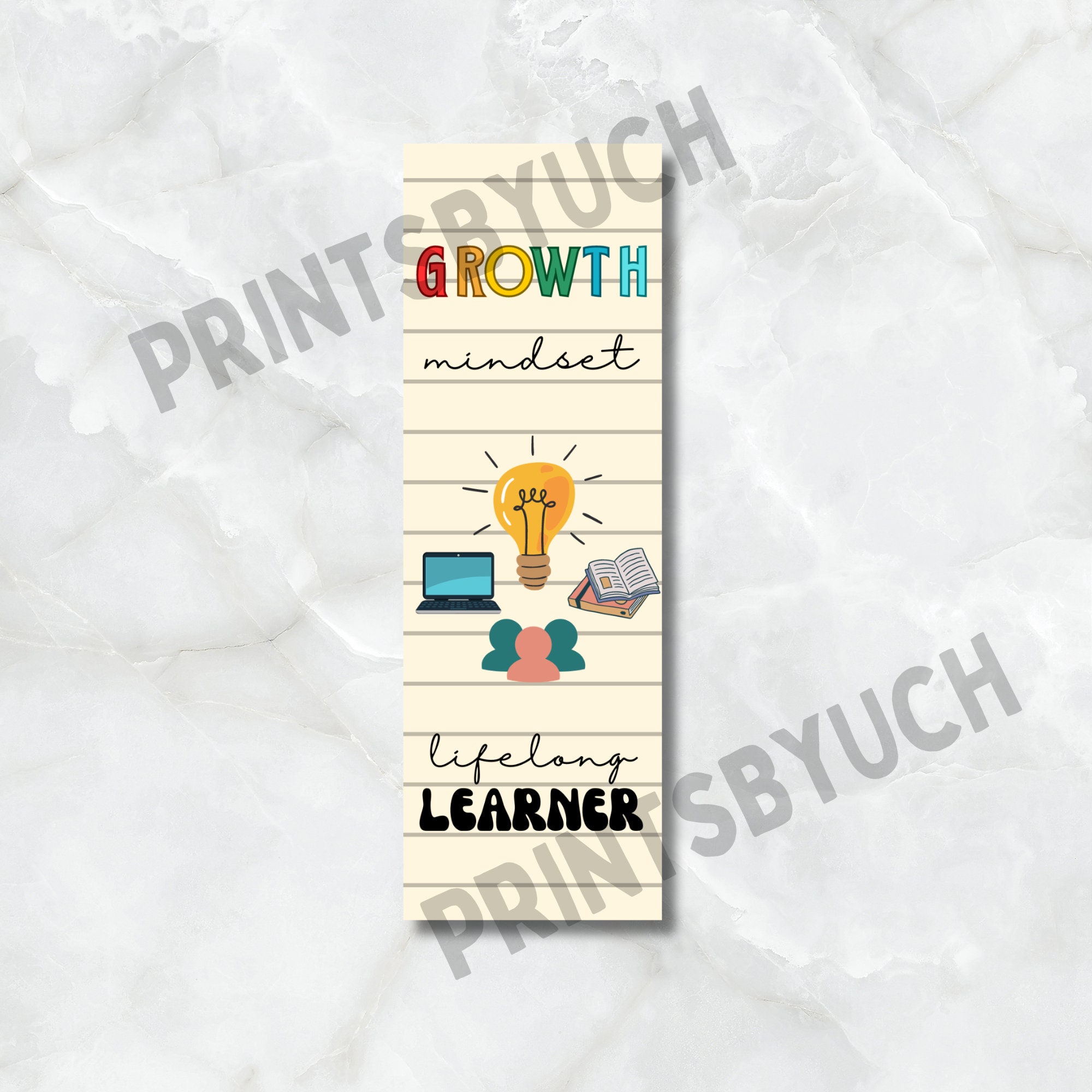 Set of 3 Printable Bookmarks, Growth Mindset, Book Lover Gift, Back to ...